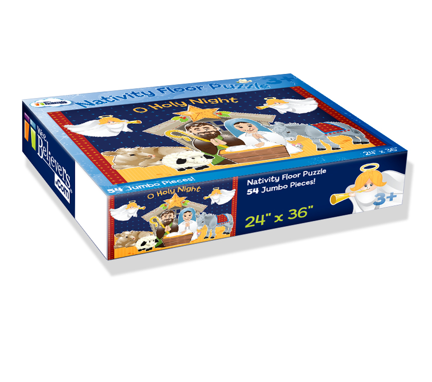 Wee Believers Nativity 2-in-1 Floor Puzzle Review - Motherhood Defined