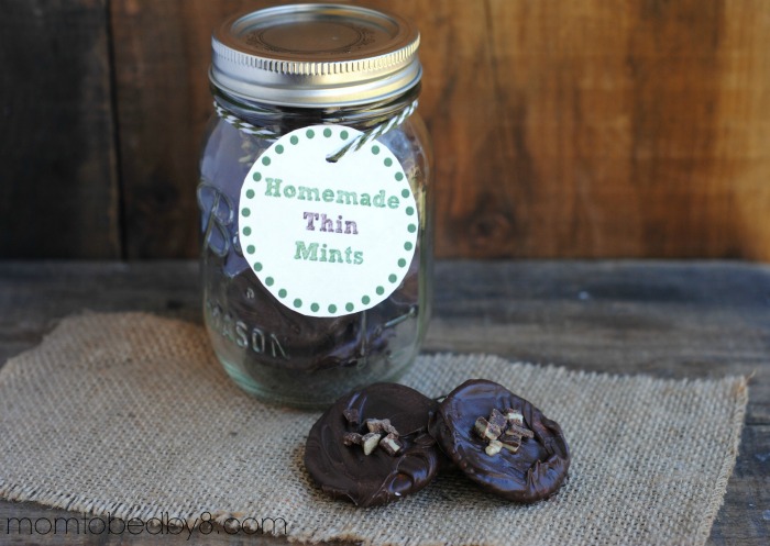 Homemade Thin Mints + Printable Gift Tag - Motherhood Defined