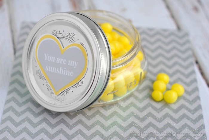 DIY Lemonhead Jar for Valentine's Day - Motherhood Defined